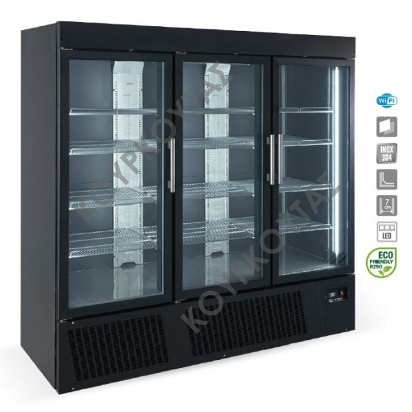 ΨΥΓΕΙΟ ΘΑΛΑΜΟΣ ΜΑΥΡΟΣ ΒΙΤΡΙΝΑ ΚΑΤΑΨΥΞΗ ΜΕ ΤΡΕΙΣ ΠΟΡΤΕΣ ΤΖΑΜΙΟΥ UPF 205BL-BAM | Εξοπλισμός ...